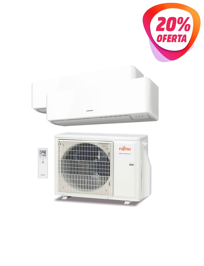 Aire Acondicionado Multisplit 2x1 Fujitsu ASY25U2MI KM U Ext 50 Aire Acondicionado Multisplit 2x1 Fujitsu ASY25U2MI KM U Ext 50